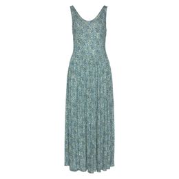 Vivance Damen Midikleid, gr&uuml;n-bedruckt, Gr&ouml;&szlig;e 36