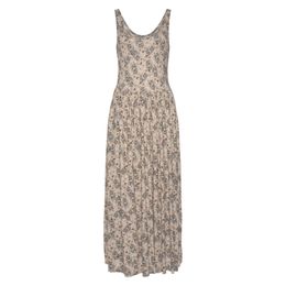 Vivance Damen Midikleid, beige-bedruckt, Gr&ouml;&szlig;e 46