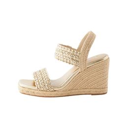 next Sandale 'Forever Comfort' Damen Größe 39 beige / gold