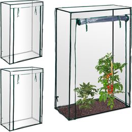 Relaxdays 3 x Tomatengewächshaus PVC