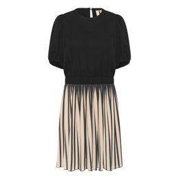 Culture Kleid 'Cain' Damen Gr&ouml;&szlig;e 40 beige / schwarz Sommerkleid