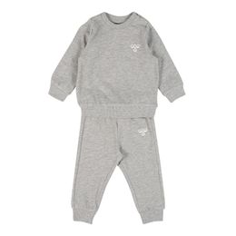 Hummel Jogginganzug 'Santo' Jungen Gr&ouml;&szlig;e 86 graumeliert / wei&szlig;