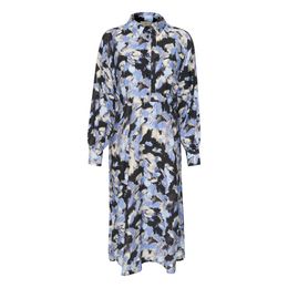 Kaffe Kleid 'Victoria' Damen Gr&ouml;&szlig;e 40 beige / blau / schwarz Sommerkleid