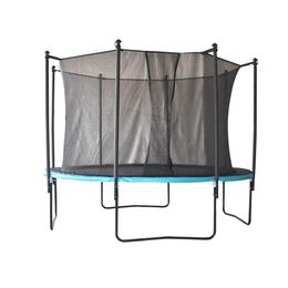 Xxxl Trampolin 244 PRO , Blau, Schwarz , Metall, Kunststoff , rund , 246 cm , EN 71 , Outdoor Spielzeug, Trampoline