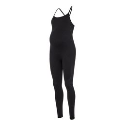 MAMALICIOUS Umstand Jumpsuit 'PAULETTE' Damen Gr&ouml;&szlig;e S/M dunkelgrau / schwarz