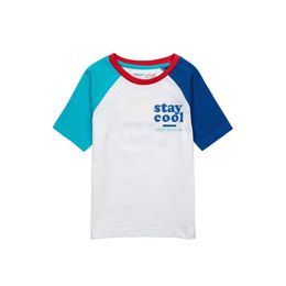 MINOTI Shirt Jungen Gr&ouml;&szlig;e 116/122 mischfarben / wei&szlig;
