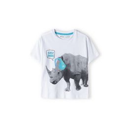 MINOTI Shirt Jungen Gr&ouml;&szlig;e 98/104 mischfarben / wei&szlig;