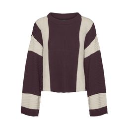 V&eacute;ro Moda Vero Moda Pullover 'VMGigi' Damen Gr&ouml;&szlig;e S beige / purpur