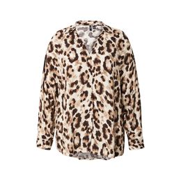 Vero Moda Curve Bluse 'VMCAnna' Damen Gr&ouml;&szlig;e 6XL creme / braun / hellbraun