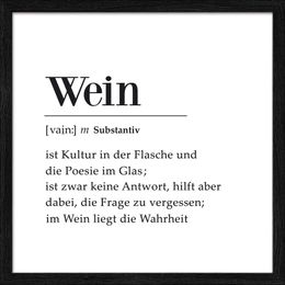 Pro Art Gerahmtes Bild ROTWEIN