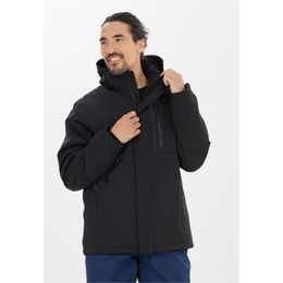 Skijacke WHISTLER "Carbon", Herren, Gr. 4XL, schwarz, 94% Polyester, 6% Elasthan, unifarben, normal, ohne Ausschnitt, Jacken, mit wasserabweisender Membran