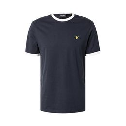 Lyle & Scott Lyle & Scott T-Shirt 'Ringer' Herren Gr&ouml;&szlig;e XXL navy / gelb / wei&szlig;