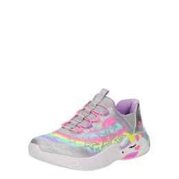 Skechers Slip On 'UNICORN DREAMS - STARRY LITE' Jungen Größe 35 hellblau / neongrün / pink / silber
