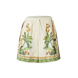 adidas Sportswear Sportshorts 'FARM' Damen Gr&ouml;&szlig;e S gelb / grasgr&uuml;n / schwarz / wei&szlig;