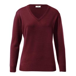 Peter Hahn - V-Pullover aus 100% Schurwolle Pure Tasmanian Wool, pink, Gr. 46 / L - Schurwolle