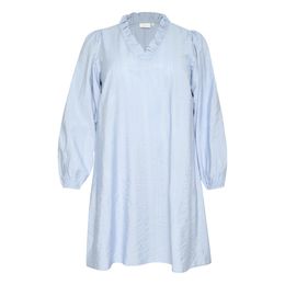 Kaffe CURVE Kleid 'Anni' Damen Größe 54 hellblau / grau Winterkleid