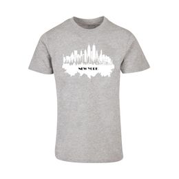 F4NT4STIC T-Shirt 'Cities Collection - New York skyline' Herren Gr&ouml;&szlig;e L grau / schwarz / wei&szlig;