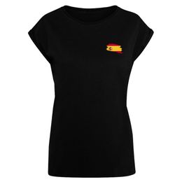 F4NT4STIC Shirt 'Spain Spanien Flagge' female Black size XXL