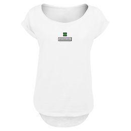 F4NT4STIC Shirt 'Silvester Happy New Year Pixel Kleeblatt' female White size XXXL