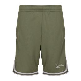Karl Kani Shorts Jungen Gr&ouml;&szlig;e 158/164 oliv / wei&szlig;