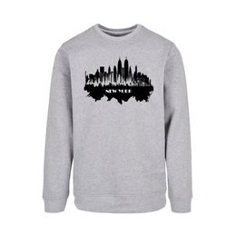 F4NT4STIC Sweatshirt 'Cities Collection - New York skyline' Herren Gr&ouml;&szlig;e XL grau / schwarz