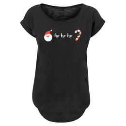 F4NT4STIC Shirt 'Ho Ho Ho Weihnachten Christmas' Damen Gr&ouml;&szlig;e XL gr&uuml;n / pink / rot / schwarz / wei&szlig;