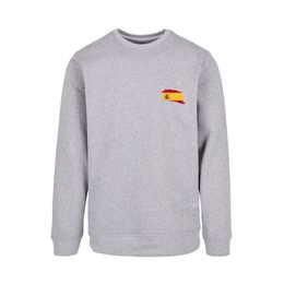 F4NT4STIC Sweatshirt 'Spain Spanien Flagge' male Grey size XS