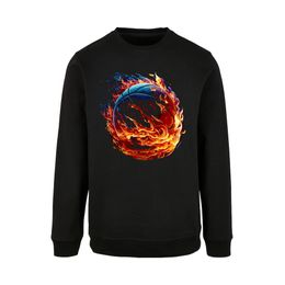 F4NT4STIC Sweatshirt 'Basketball' Herren Gr&ouml;&szlig;e XXXL blau / orange / schwarz