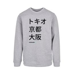 F4NT4STIC Sweatshirt 'Tokio, Kyoto, Osaka' Herren Gr&ouml;&szlig;e M grau / schwarz