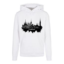 F4NT4STIC Sweatshirt 'Cities Collection - Hamburg skyline' Herren Gr&ouml;&szlig;e S schwarz / wei&szlig;