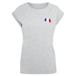 F4NT4STIC Shirt 'France Frankreich Flagge Fahne' Damen Gr&ouml;&szlig;e XXXL grau