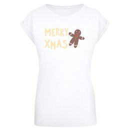 F4NT4STIC Shirt 'Gingerbread Lebkuchen' Damen Gr&ouml;&szlig;e XXXL braun / hellgelb / gr&uuml;n / rot / wei&szlig;