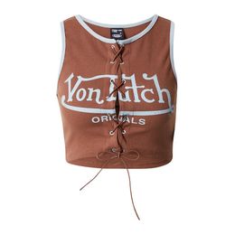 Von Dutch Originals Top 'Sunny' Damen Gr&ouml;&szlig;e XS hellblau / kastanienbraun