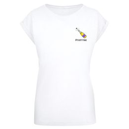 F4NT4STIC Shirt 'Silvester Party #partytime' female White size XXXL