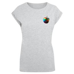 F4NT4STIC Shirt 'Colorfood Collection - Rainbow Apple' female Grey size M