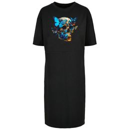 F4NT4STIC Oversized Dress 'Skull and butterflies' female Black size L