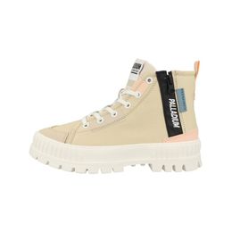 Palladium Sneaker ' Pallashock Backzip 2 ' Damen Gr&ouml;&szlig;e 43 creme / schwarz Winterschuhe