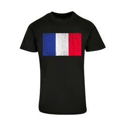 F4NT4STIC T-Shirt 'Frankreich Flagge France distressed' Herren Gr&ouml;&szlig;e L mischfarben / schwarz