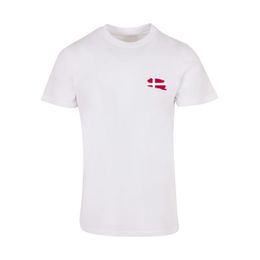 F4NT4STIC Shirt 'D&auml;nemark Flagge Denmark' male White size XS