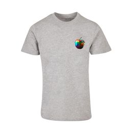 F4NT4STIC Shirt 'Colorfood Collection - Rainbow Apple' male Grey size XL