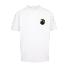 F4NT4STIC Shirt 'Colorfood Collection - Rainbow Apple' male White size M