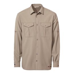 Vaude Athletic Button Up Shirt 'Rosemoor' male Beige size L