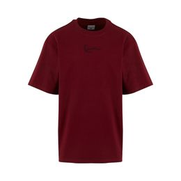 Karl Kani T-Shirt 'Essential' Herren Gr&ouml;&szlig;e M burgunder / schwarz