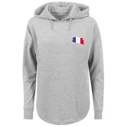 F4NT4STIC Sweatshirt 'France Frankreich Flagge Fahne' Damen Gr&ouml;&szlig;e XL kobaltblau / grau / rot / wei&szlig;