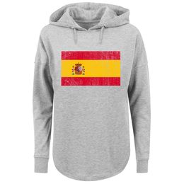F4NT4STIC Sweatshirt 'Spain Spanien Flagge distressed' Damen Gr&ouml;&szlig;e S gelb / grau / rot / schwarz