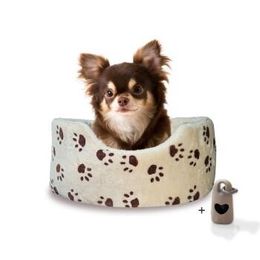 Rohrschneider &reg; Hundebett Silvio, mit Gratis-Kotbeutelset, S