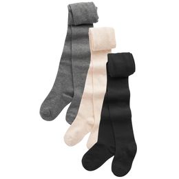 Next Strumpfhose M&auml;dchen Gr&ouml;&szlig;e 152 creme / dunkelgrau / schwarz