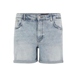 Noisy may Curve Shorts 'NMMONI' Damen Gr&ouml;&szlig;e 41/42 blue denim