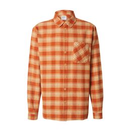 THE ELECTRIC STATE COLLECTION Button Up Shirt female size XL Brown / Light yellow / Light grey / Orange