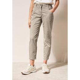 Stoffhose Cecil, Damen, Gr. 27, Länge 26, jute beige, Web, 97% Baumwolle, 3% Elasthan, unifarben, casual, slim fit normal, Hosen, 4-Pocket Style